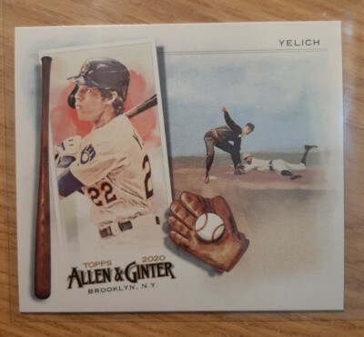 2020 TOPPS ALLEN & GINTER N43 BOX TOPPERS CHRISTIAN YELICH MILWAUKEE ...
