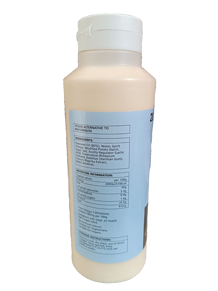 Chef's Larder Vegan Mayo 1 Litre | Omega 3 | Potato Starch | Paprika ...