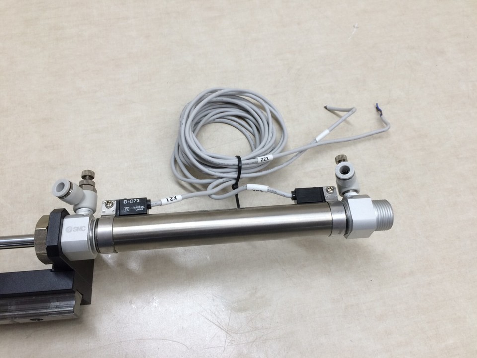 SMC 5" Stroke Linear Rail Slide Air Pneumatic Automation CDM2B20-125AZ ...