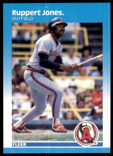 1987 Fleer Ruppert Jones OF California Angels #85 | eBay