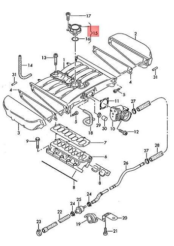 Véritable valve VW Passat 4Motion variante Santana Phaeton 3B3 3B6 ...