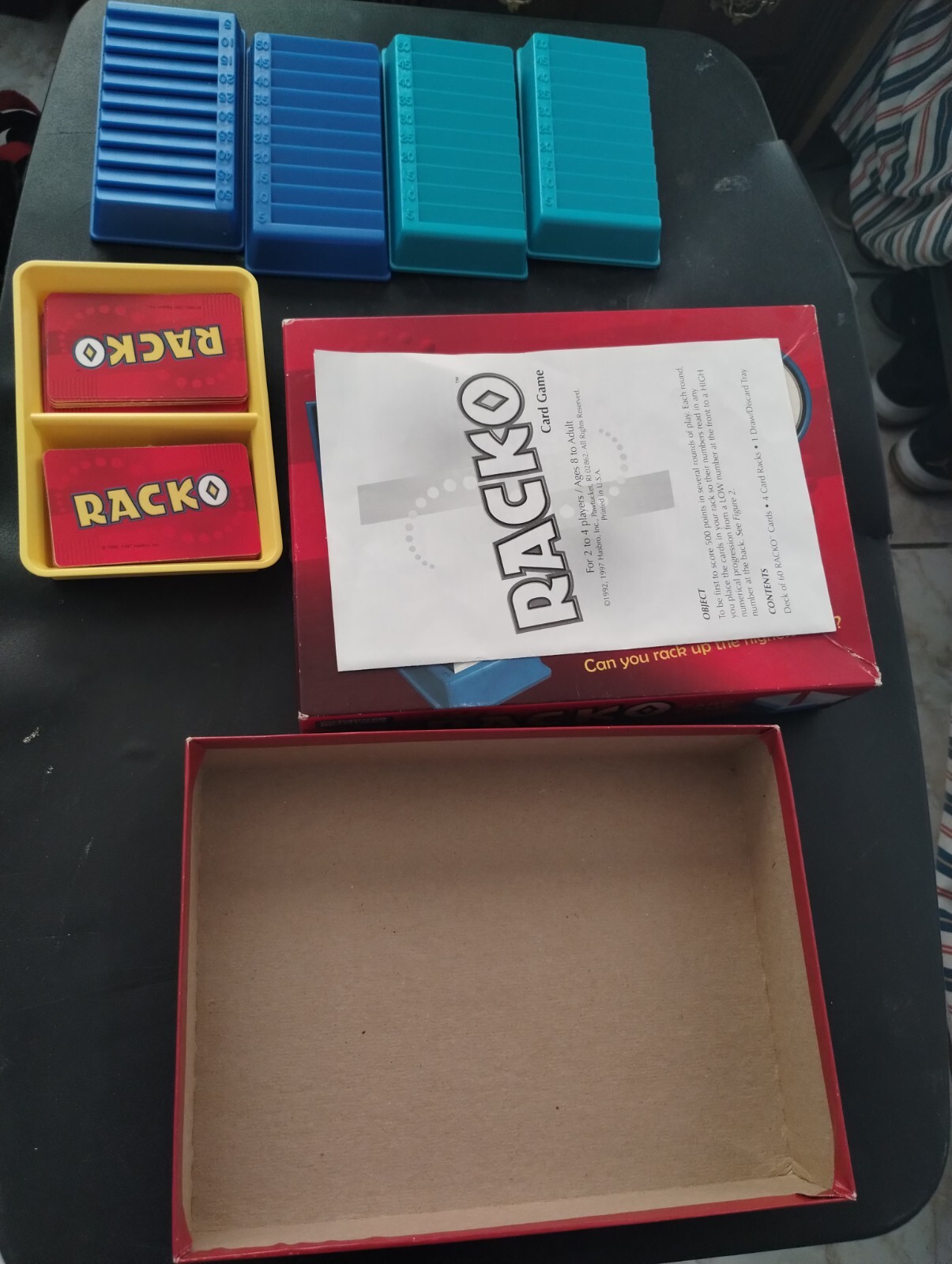 Rack-O Card Game Racko Strategy Number Parker Brothers 2002 Complete | eBay