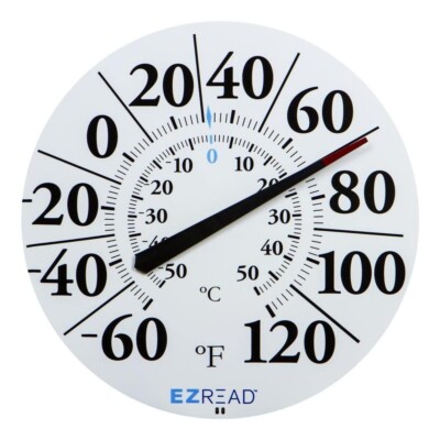 Headwind Consumer EZ Read Dial Indoor Outdoor Thermometer Large Readout ...