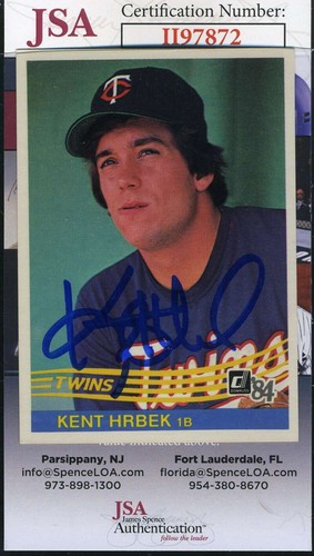 Kent Hrbek JSA Coa Autograph 1984 Donruss Hand Signed | eBay