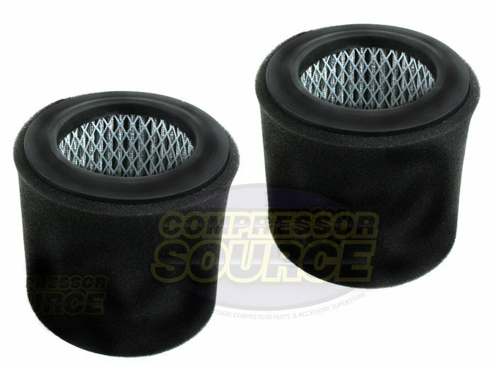 2 Pack Quincy Air Compressor Filter Poly Intake Elements 110377E100 ...