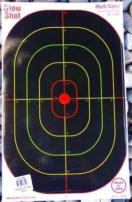 40 Piece Glow Shot Reactive Splatter Gun Rifle 16"X10" Paper Targets | eBay