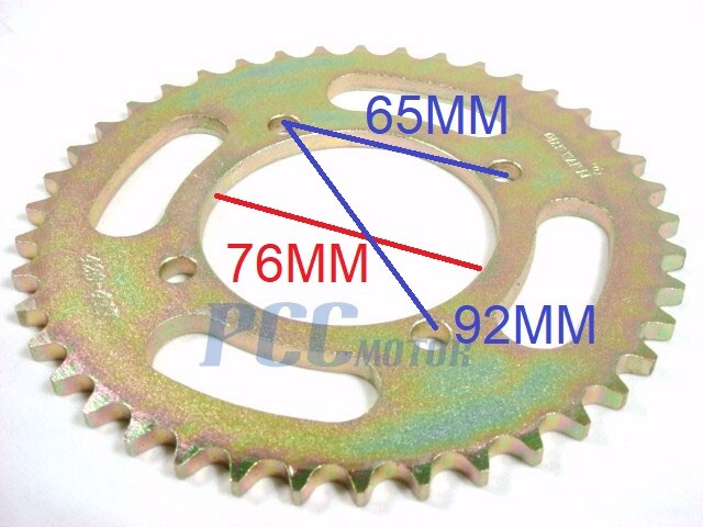 420 REAR SPROCKET 45T INNER DIAMETER 76MM PIT BIKE DIRT BIKE RS18 | eBay