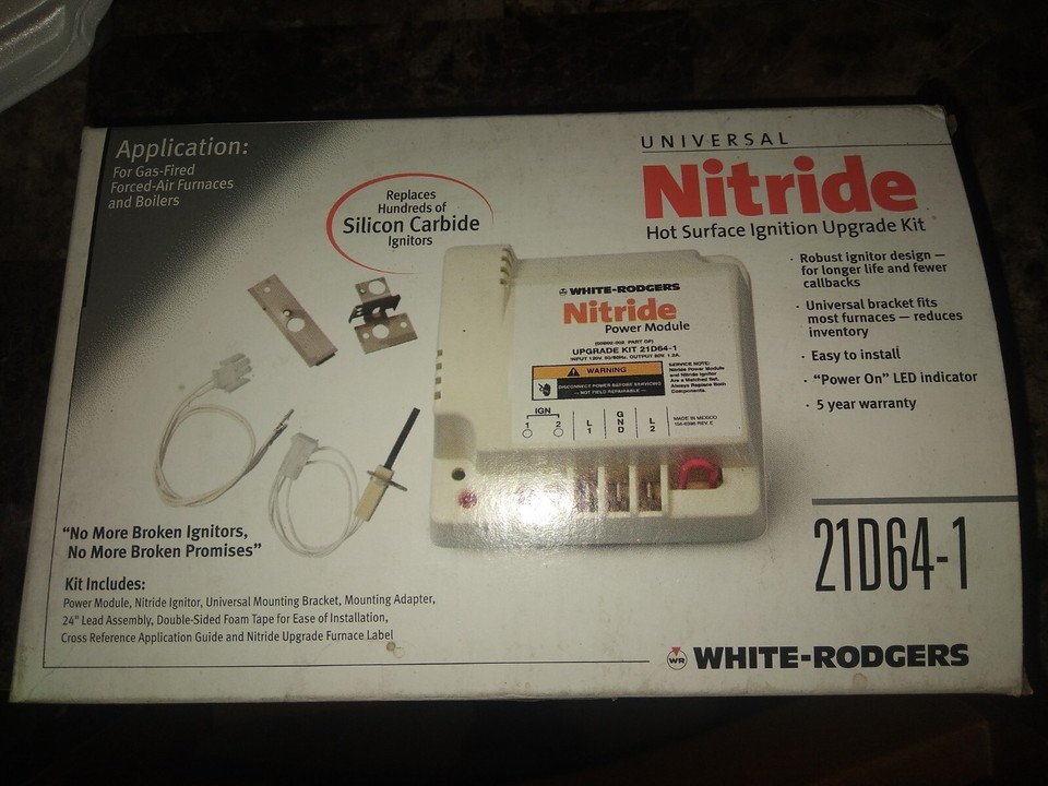 White Rodgers 21D64-001 universal nitride hot surface ignition upgrade ...