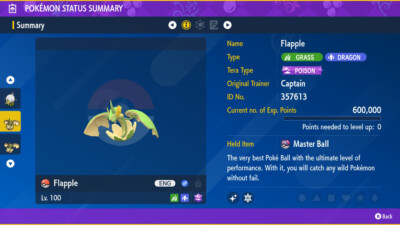 Pokemon Scarlet Violet Ultra Shiny 6IV Flapple - Fast Trade - FREE ...