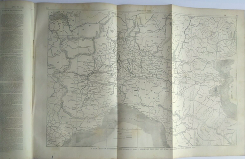 Harper's Weekly 5/28/1859 large map of the War in Italy / Abolitionists ...
