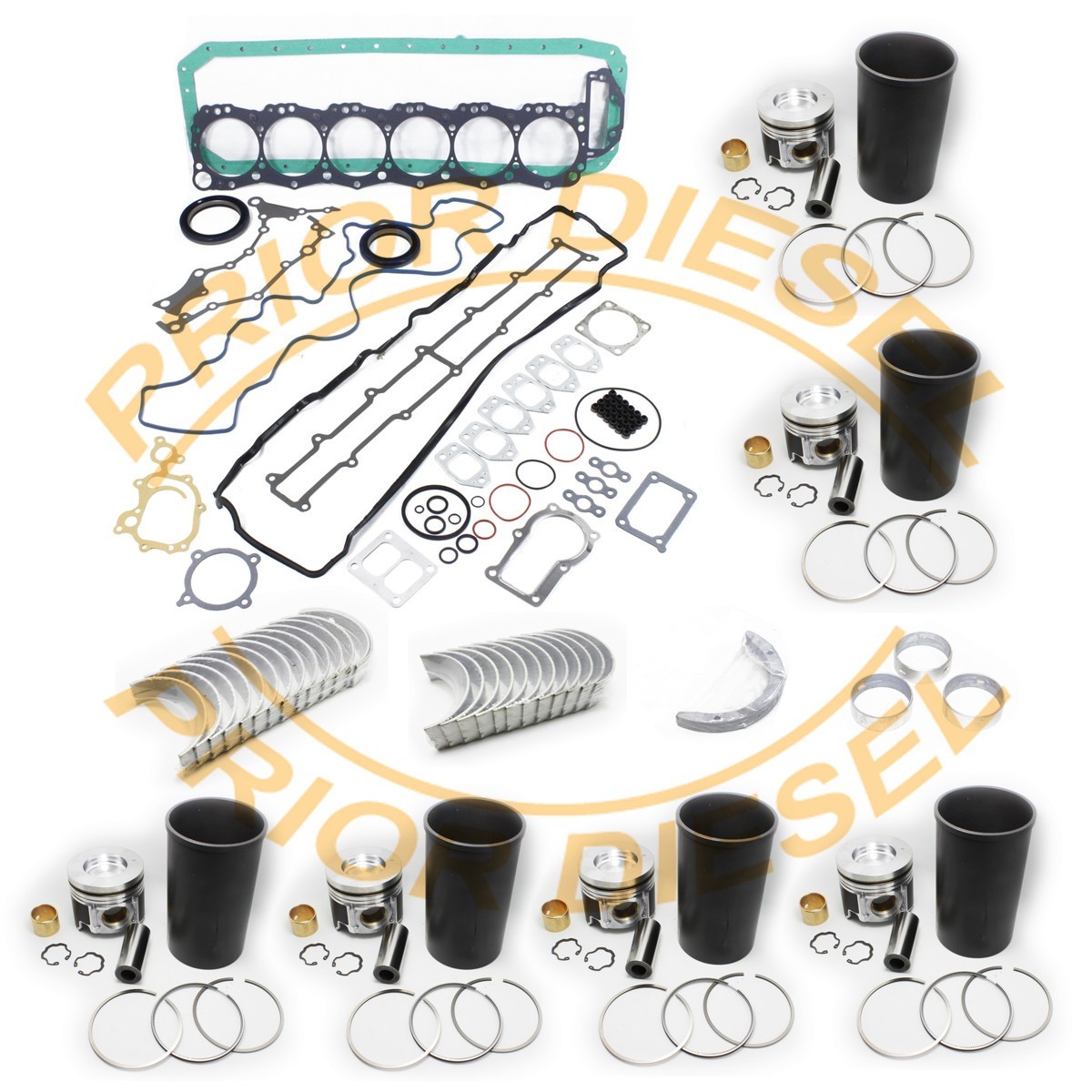 Hino J08C J08CT Engine Overhual Rebuild Kit For Excavator Hino UD Truck ...