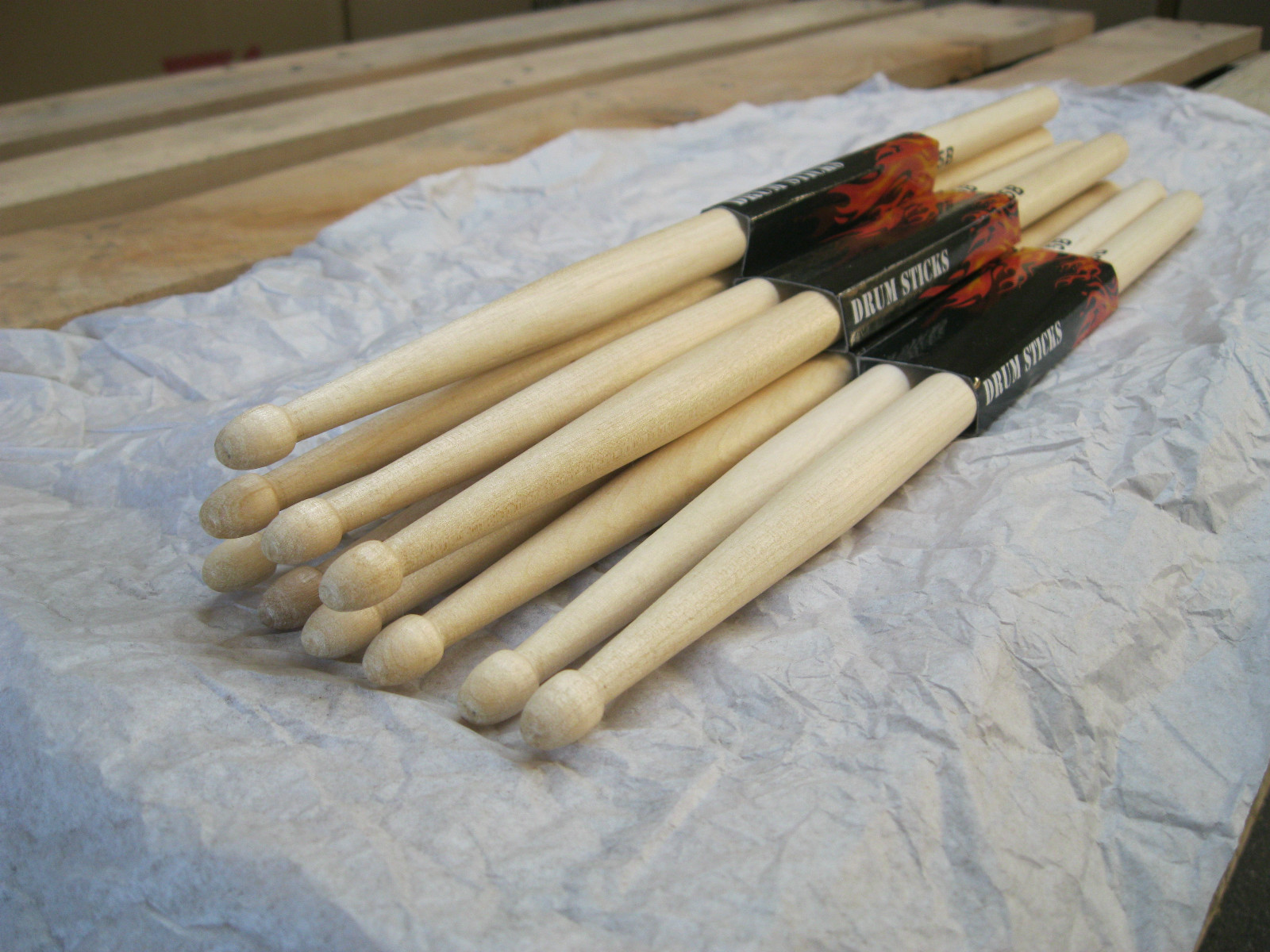 Drum-Sticks/Schlagzeug-, Trommelstöcke,5-Paar-10 Stück,Gr-5B-Holz-Kopf ...