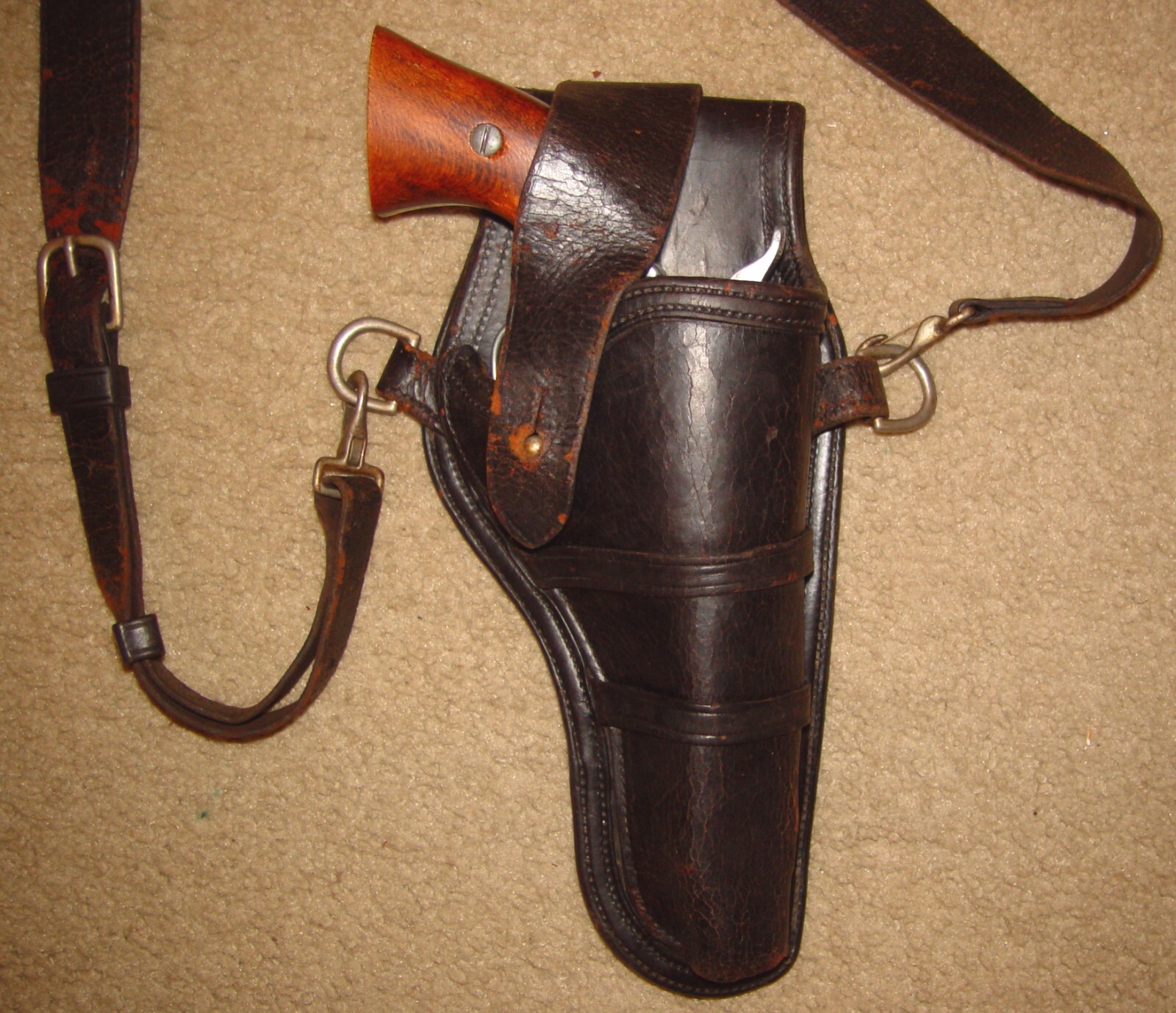 RARE Very, Very High Quality Antique Shoulder / Hip Holster Colt Single ...
