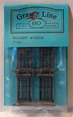 Grandt Line HO #5154 Masonry Windows -- Scale 30 x 65" 76.2 x 165 pkg(8 ...