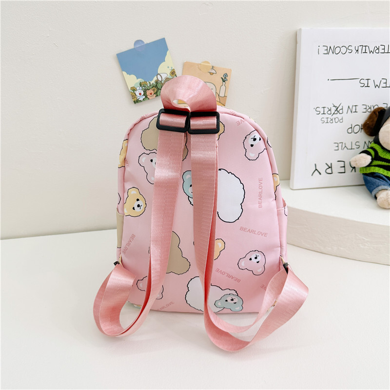 Student Cute Cartoon Backpack Large Daypack Zipper Large Kids Bookbag ...