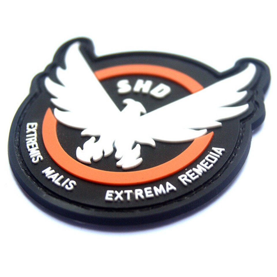 The Division Game SHD Large Round Logo 3D PVC Rubber Patch Hook & Loop ...