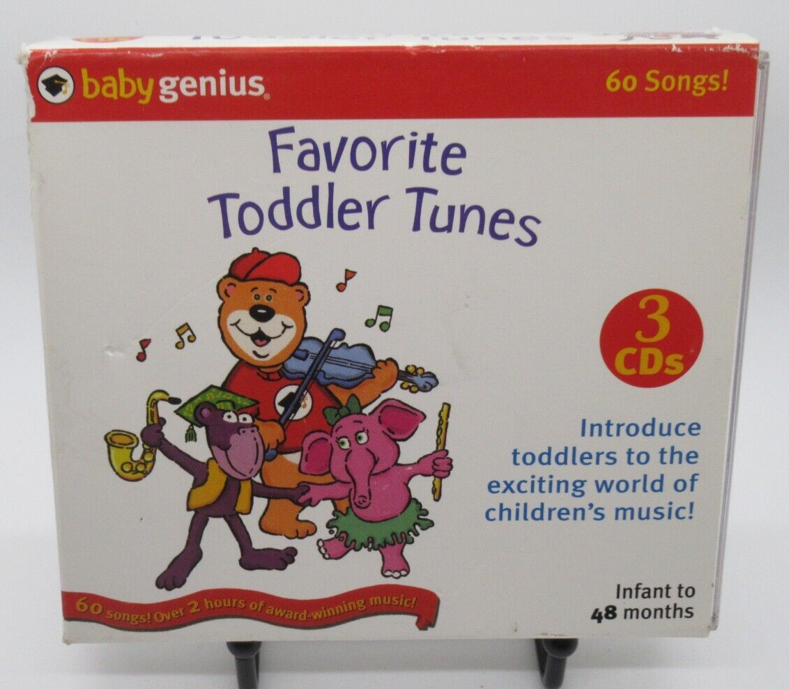BABY GENIUS - FAVORITE TODDLER TUNES 3-DISC MUSIC CD SET, HAPPYTIME ...