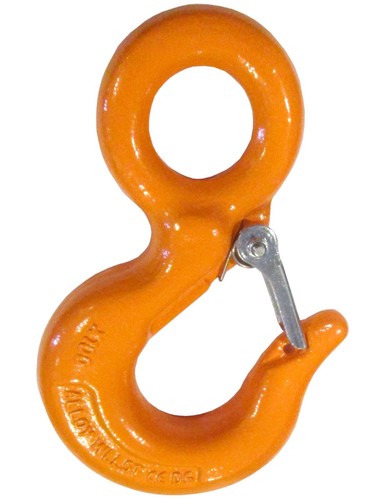 Eye Hoist Lifting Hook Alloy Steel with Safety Latch Overhead Winch ...