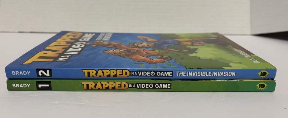 Trapped in a Video Game Book #1 and Book #2 The Invisible Invasion ...