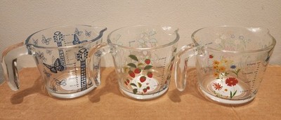 All 3 Dolly Parton Floral Print Glass Measuring 2 Cup Flowers Berries ...