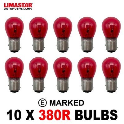 10 x 380R P21/5W 12v 21/5w BAY15D Brake Stop & Tail Light Car Bulbs 380 ...