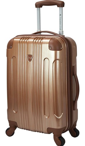 Travelers Club Polaris Hardside Metallic Spinner Luggage, Copper, 3PCS ...