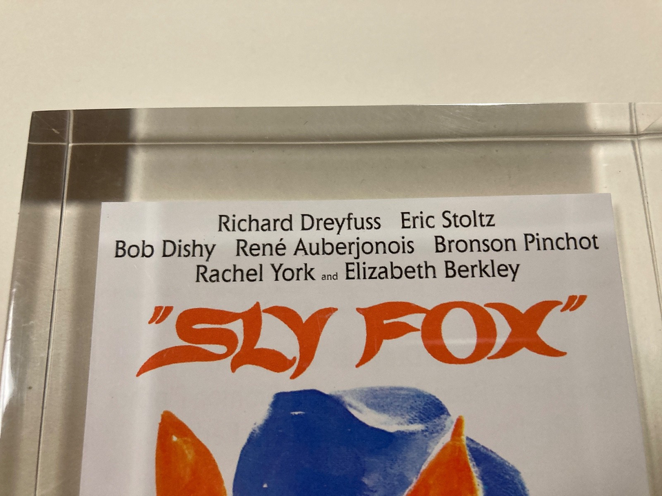 Broadway Opening Night Gift - Richard Dreyfus - Eric Stoltz - Sly Fox ...