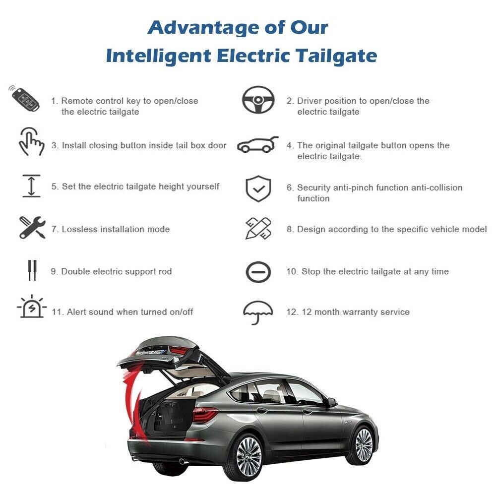 Power Liftgate Electric Tailgate Fits for Ford edge 2015-2024 with Kick ...