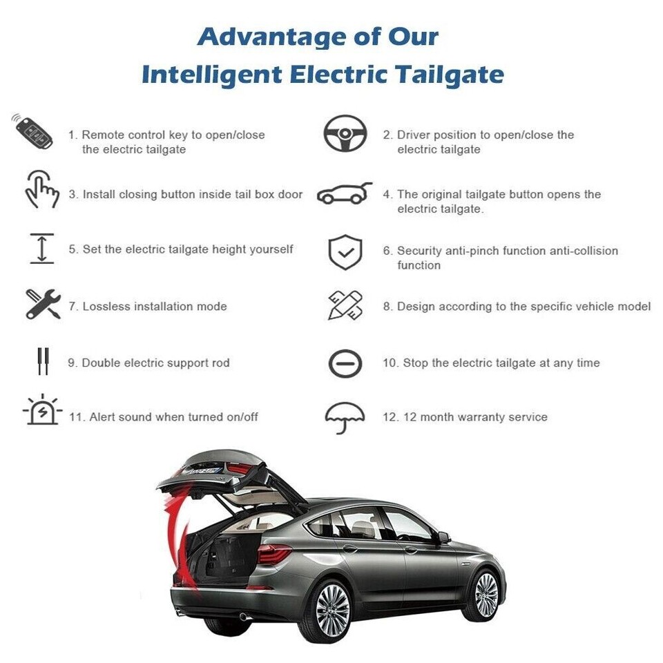 Power Liftgate Electric Tailgate Fits for Fortuner 2017-2023 + Kick ...