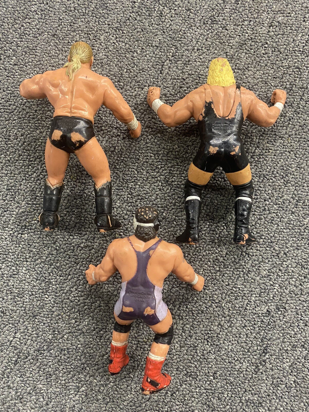 (3) 1990 Galoob WCW Wrestling Figures Barry Windham, Sid Vicious, Rick ...