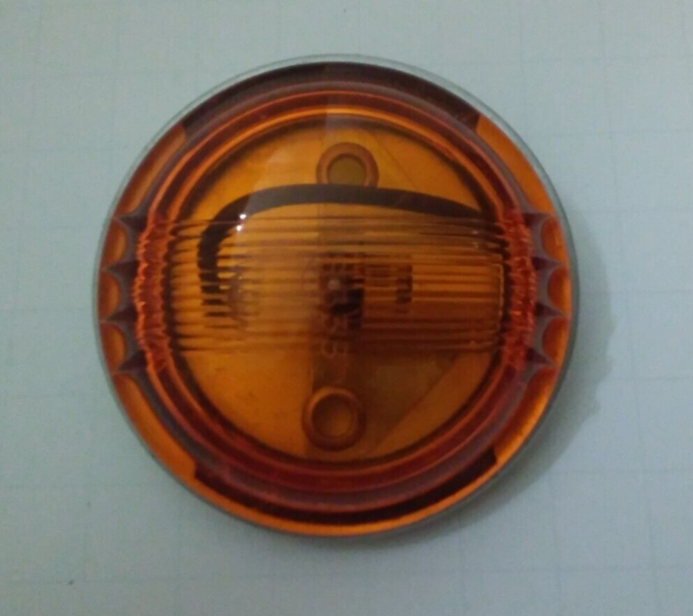 Vintage K-D Lamp Co. Clearance Marker Light #525-0101 Amber Lens 12V ...