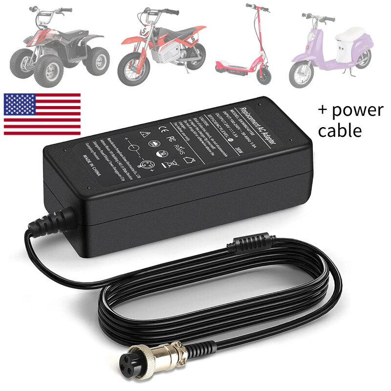 Electric Scooter Battery Charger for RAZOR E100 E200 E300 E125 E150 ...