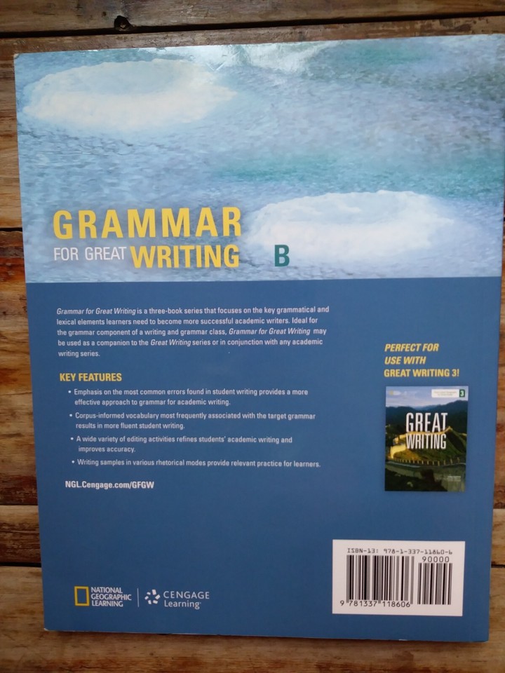 Grammar for Great Writing B, Folse/Gordon Pback, 9781337118606, 2018 ...