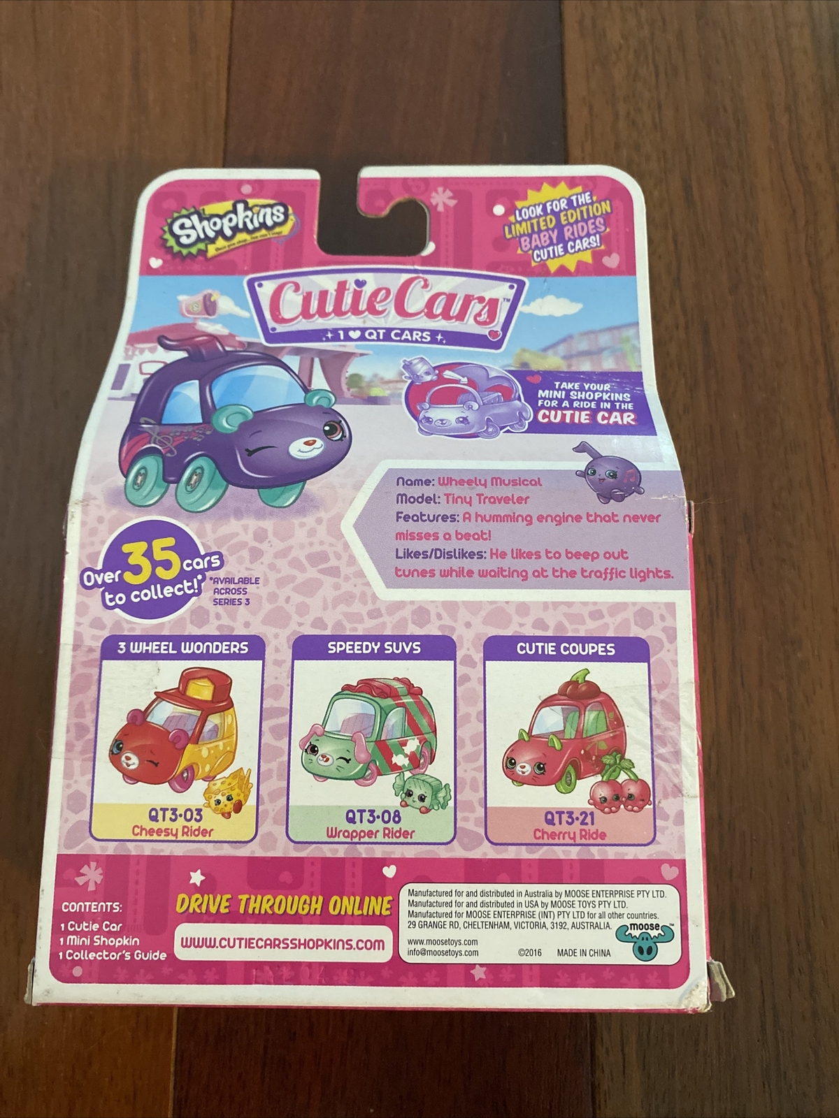 Shopkins Cutie Cars Wheely Musical QT3-14 Series 3 New | eBay
