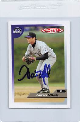 2005 Topps Total #468 Aaron Miles Rockies Signed Auto *J2740 | eBay