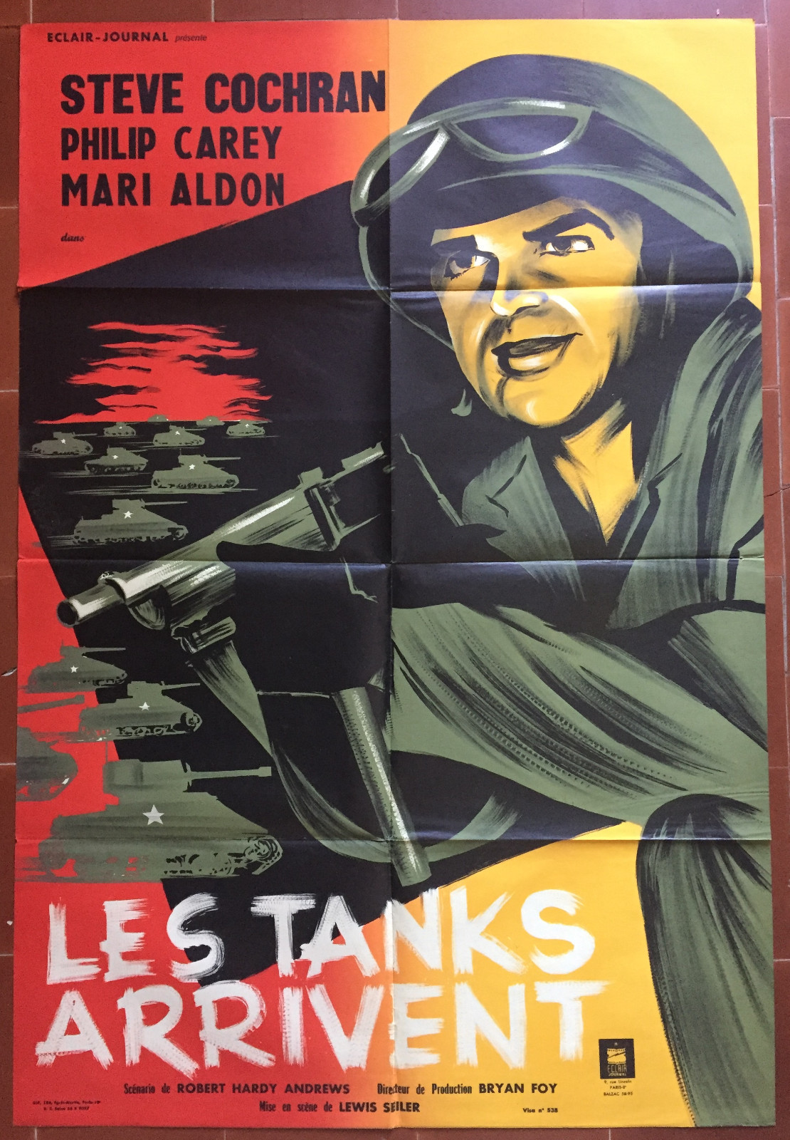 Plakat Panzer Ankommen Tanks Are Coming Steve Cochran Philip Carey ...