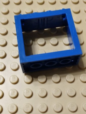 LEGO Window Frame 2 x 4 x 3 with Rounded Holes (4132) Blue | eBay