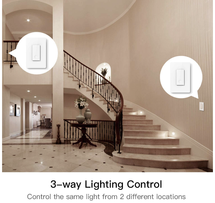 Treatlife Smart 3 Way Light Switch; 1 Pack; Wi-Fi; Works w/Alexa/Google ...