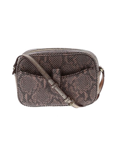 Gilli Women Brown Leather Crossbody Bag One Size | eBay
