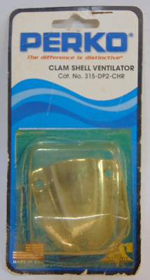 Clam Shell PERKO 315-DP2-CHR Boat Rigging Cover Ventilator Chrome ...