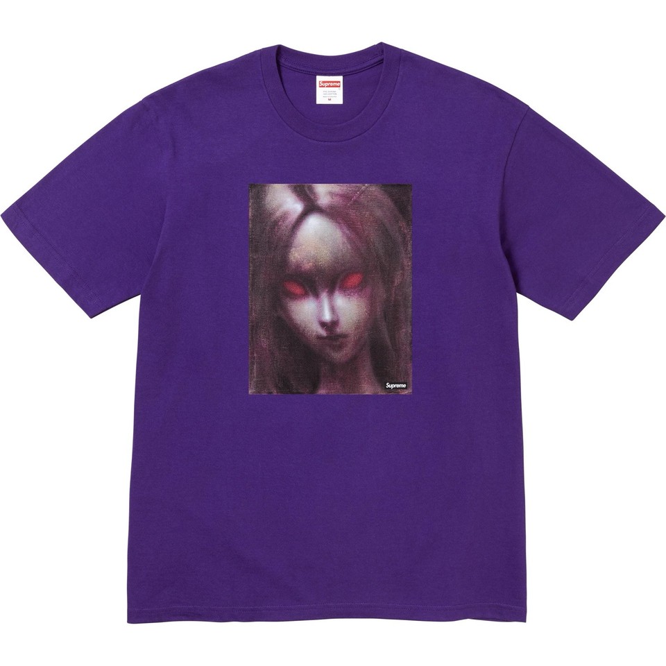 Supreme Red Eyes Tee Purple Size L FW24 | eBay