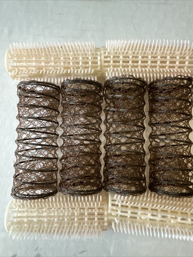 Vintage Wire Mesh Hair Rollers Curlers 2 Sizes See Pictures Set Of 8 | eBay