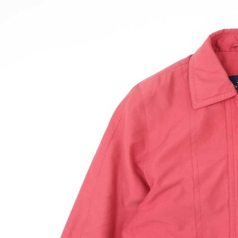 Telemac Womens Pink Overcoat Coat Size M Zip | eBay UK