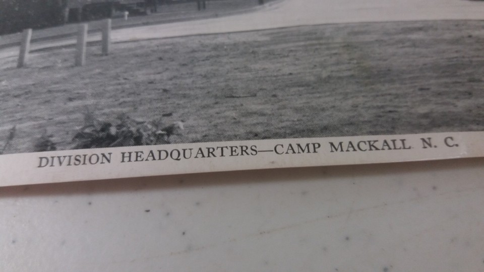 1943 WW2 11th Airborne Camp Mackall Postcard #1630 Division ...