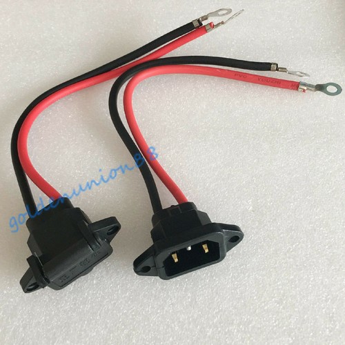 10A(Max) 3PIN Charge /Discharge wire cable male connector for 24/36/48V ...