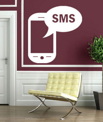 Wall Vinyl Sticker Decal Phone SMS Messages Communication Link (n411 ...