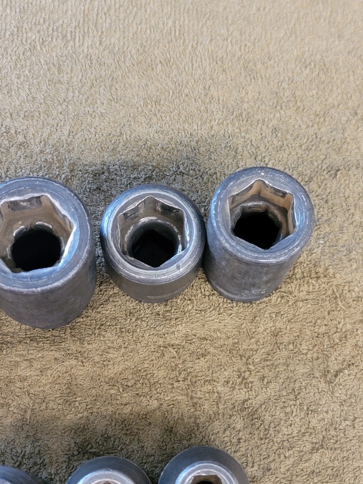 12 Snap-on Impact Socket Set SIM IM 3/4 Drive Sae 1-1/2 3/8 5/16 3/16 1 ...