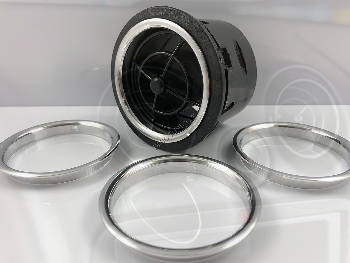 For Mazda MX5 MX-5 1989-2005 Chrome vent rings Real aluminum surrounds ...
