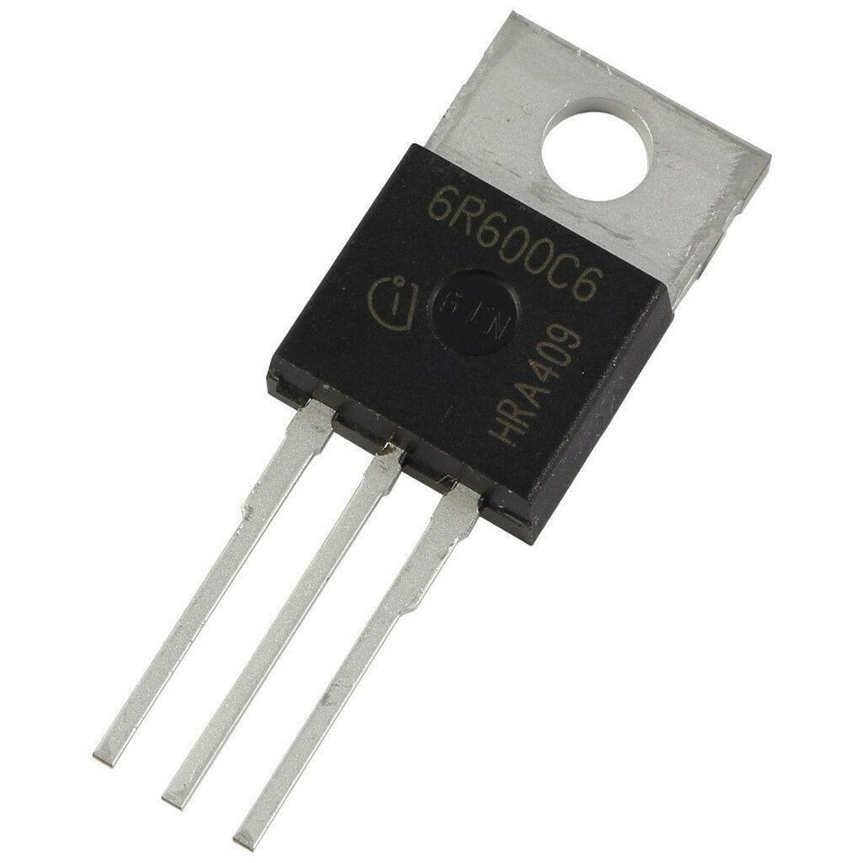 Infineon IPP60R600C6 MOSFET 600V 7.3A 63W 0.6R CoolMOS™ Transistor ...