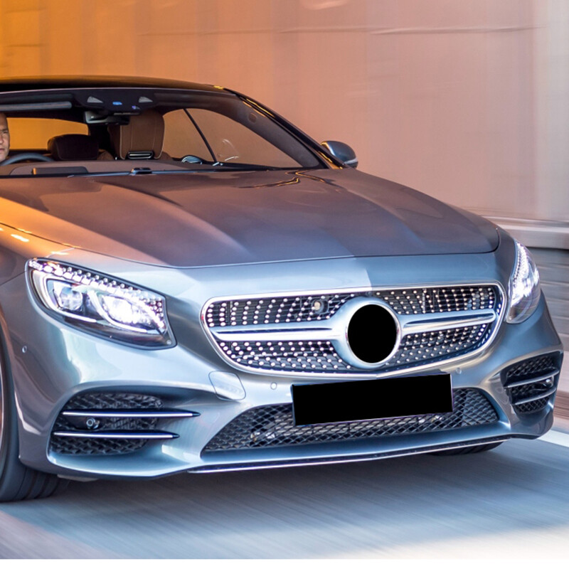 Chrome For 2018 2019-2021 Benz W217 C217 S63 Coupe Convertible GT Front ...